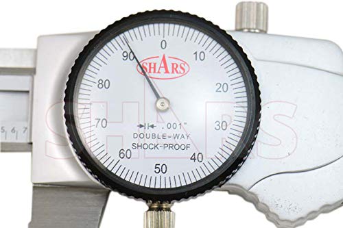 Shars 0-12" Premium Series Stainless Steel Shockproof Dial Caliper 303-1317 R}