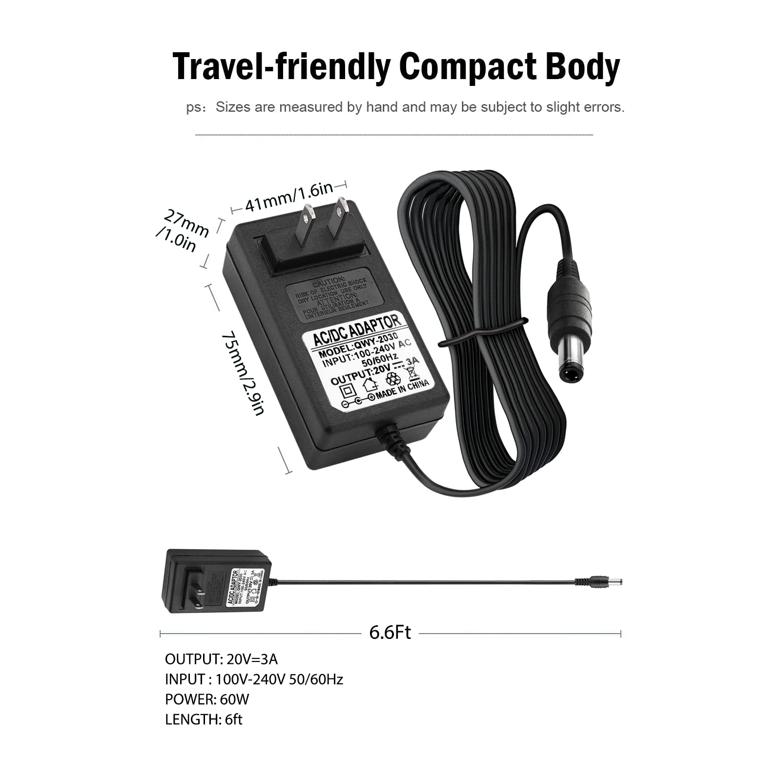 RCBCH Replacement for Massage Gun 20v Charger Adapter, Compatible with Theragun Elite, Theragun PRO G4, G3, G3PRO, G3-PRO Deep Tissue Massage Gun Adapter Power Supply Charging Cable Cord