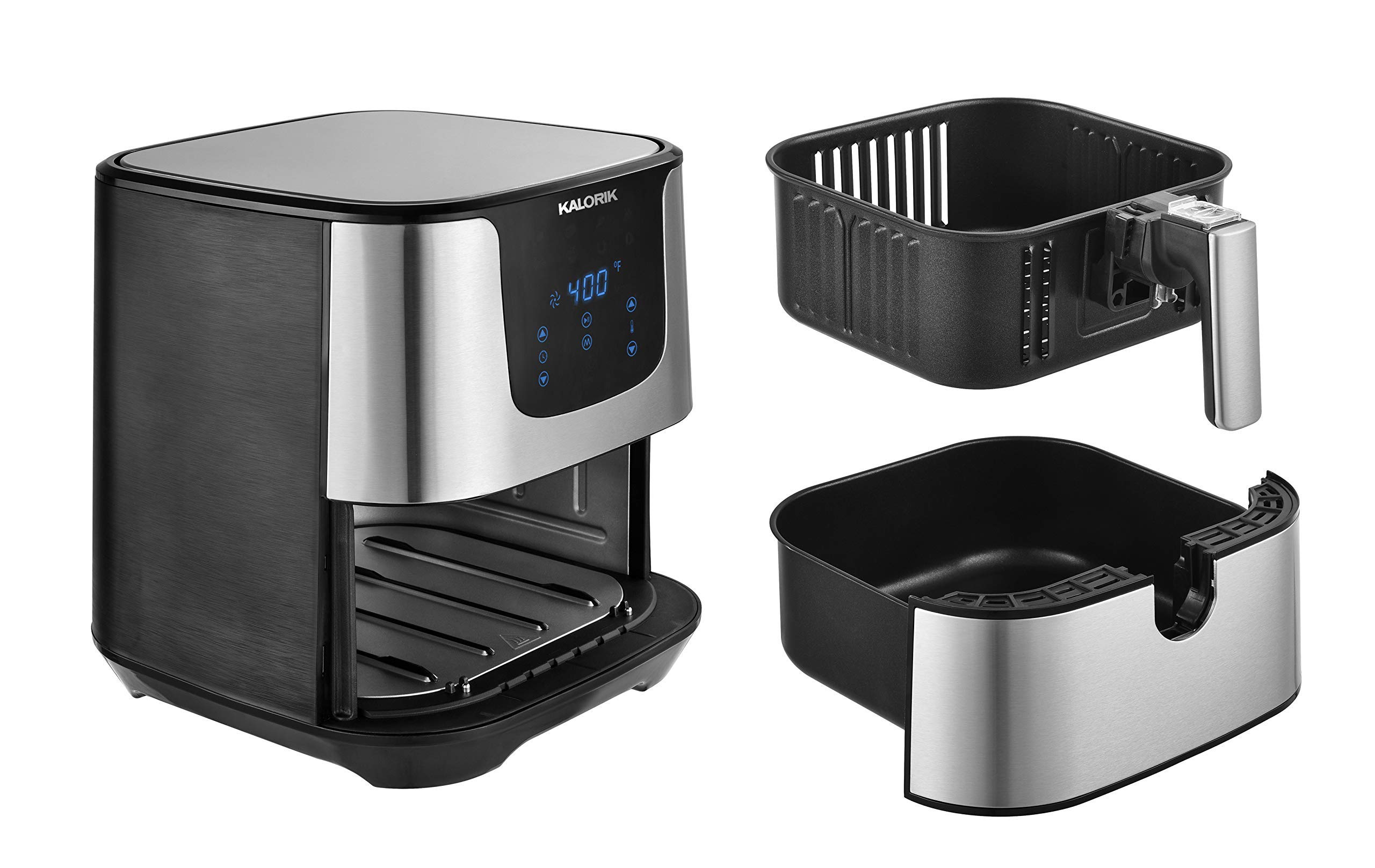 Kalorik 5.3 Quart XL Air Fryer Pro with Digital Touch Screen (Renewed)