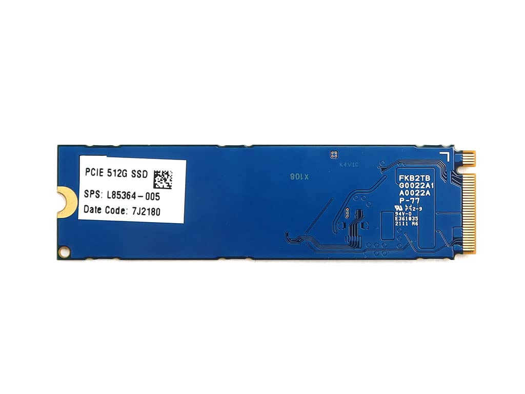 Solid State Drive L57448-001 Compatible Replacement Spare Part for HP Kioxia BG4 KBG40ZNV512G 512GB PCI Express 3.0 x4 TLC NVMe M.2 2280 Internal SSD