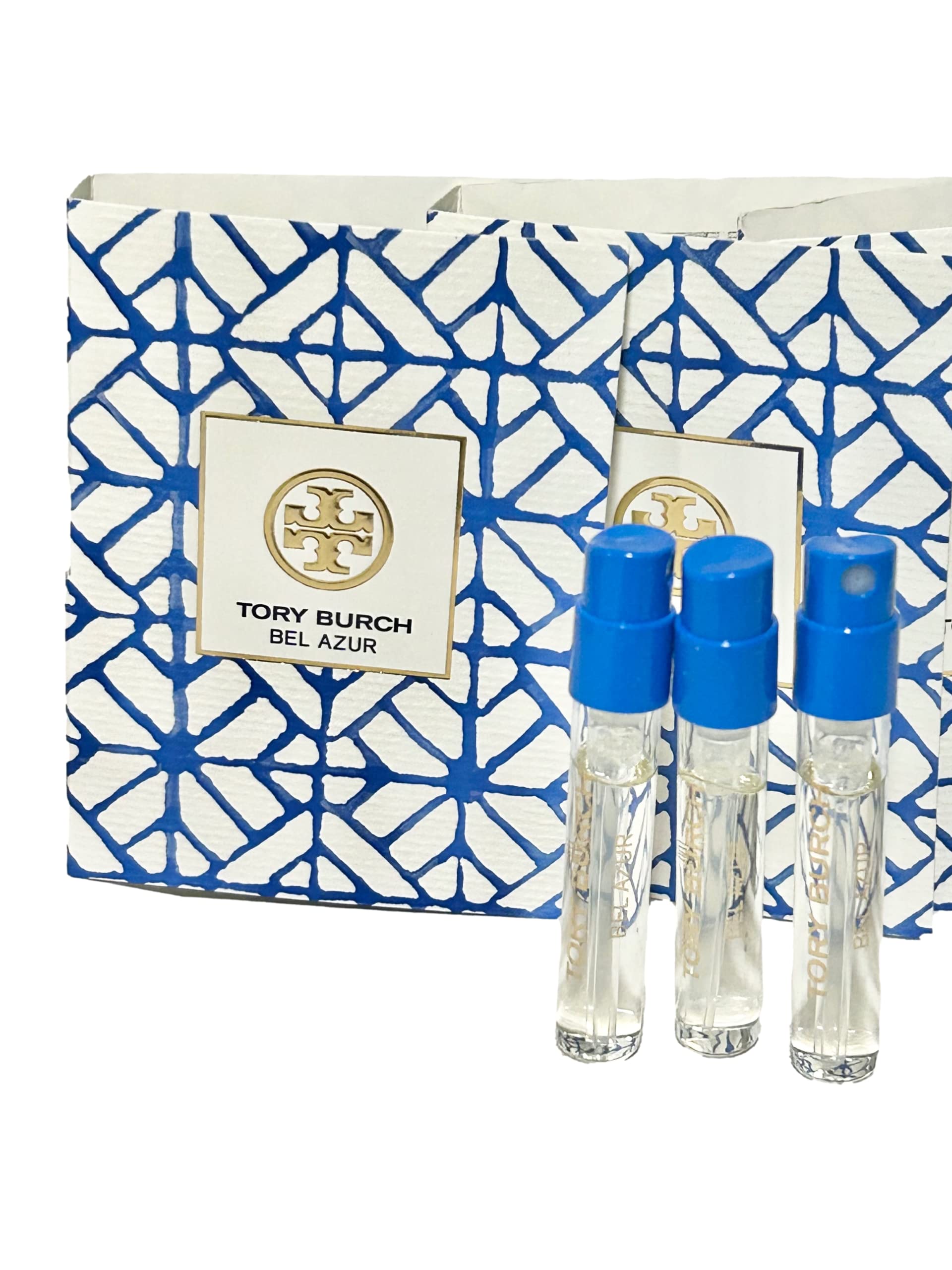 Tory Burch Bel Azur Sample Spray Mini Eau De Parfum Travel Vial Women Perfume (set of 3)