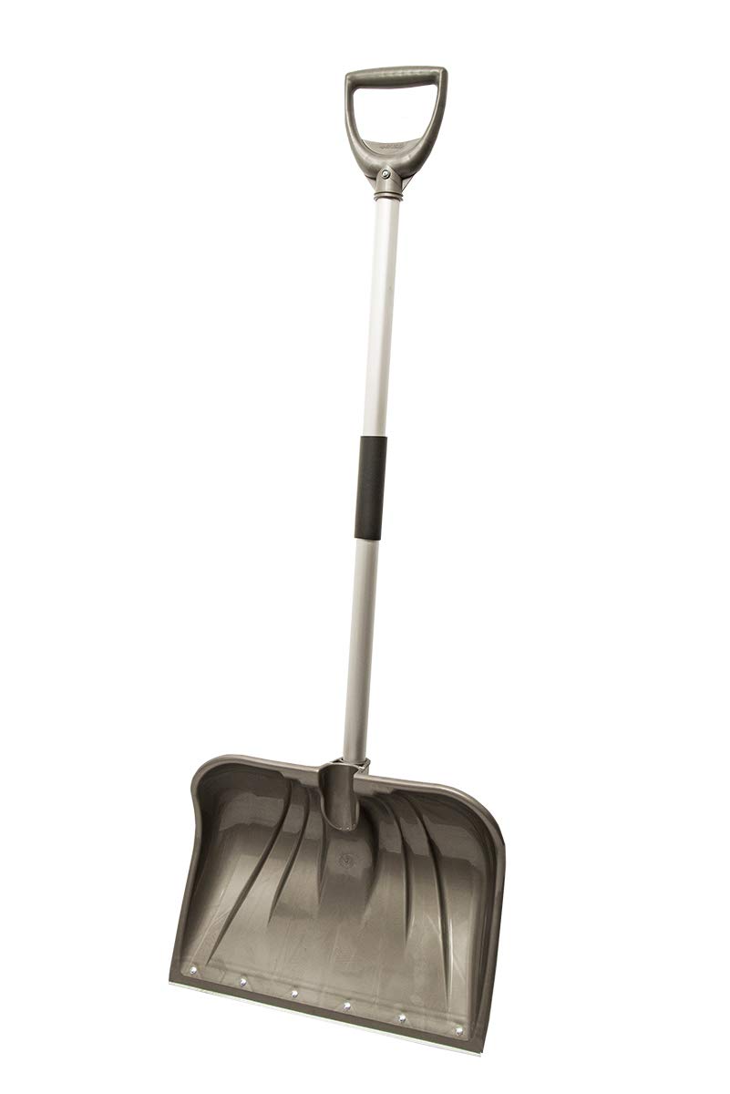 Rugg Manufacturing 26PLW Path Master Ultra Snow Shovel with Riveted Steel Wear Strip and Large D-Grip Aluminum Handle, 18"