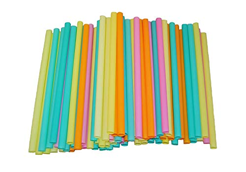 Perfect Stix- 9" Wrapped Milkshake and Smoothie Straws, 0.1" Height, 0.4" Width, 9" Length (Pack of 105) (MegaStraw9-WR-105ct)