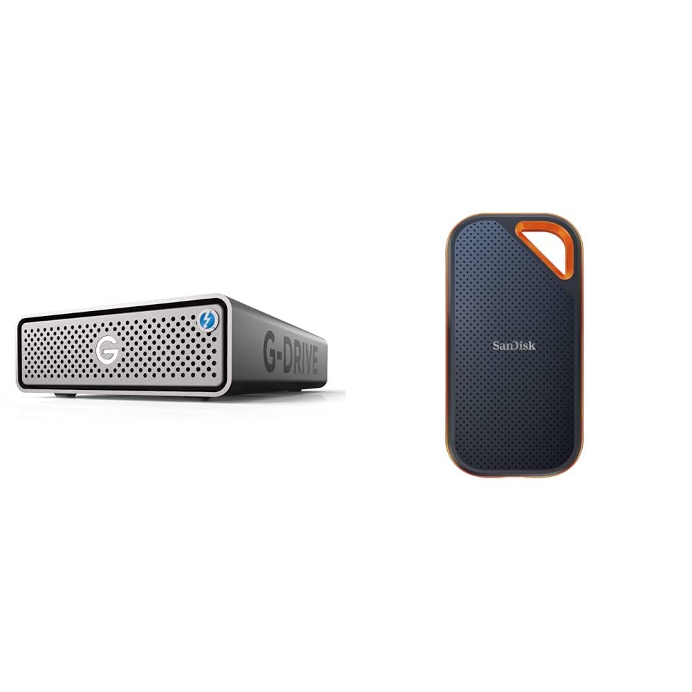 SanDisk Professional 6TB G-DRIVE PRO - Enterprise-Class Desktop Hard Drive, Thunderbolt 3, USB-C, 7200RPM Ultrastar Drive Inside - SDPH51J-006T-NBAAD SanDisk 2TB