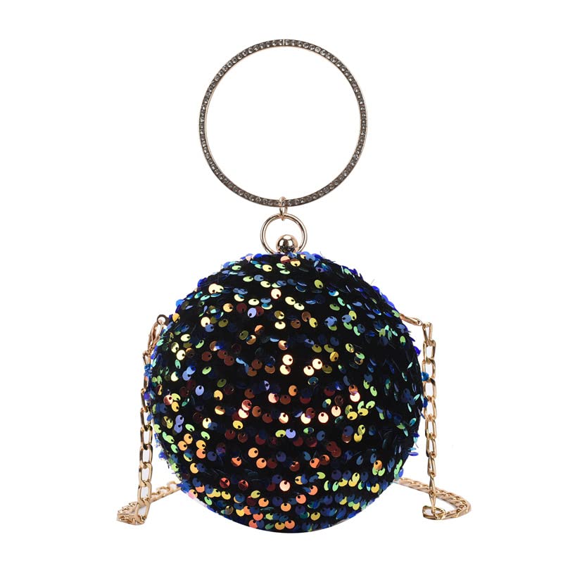 Purses and Handbags for Women Bag Sequins Solid Color Tote Chain Girl's Crossbody Bag