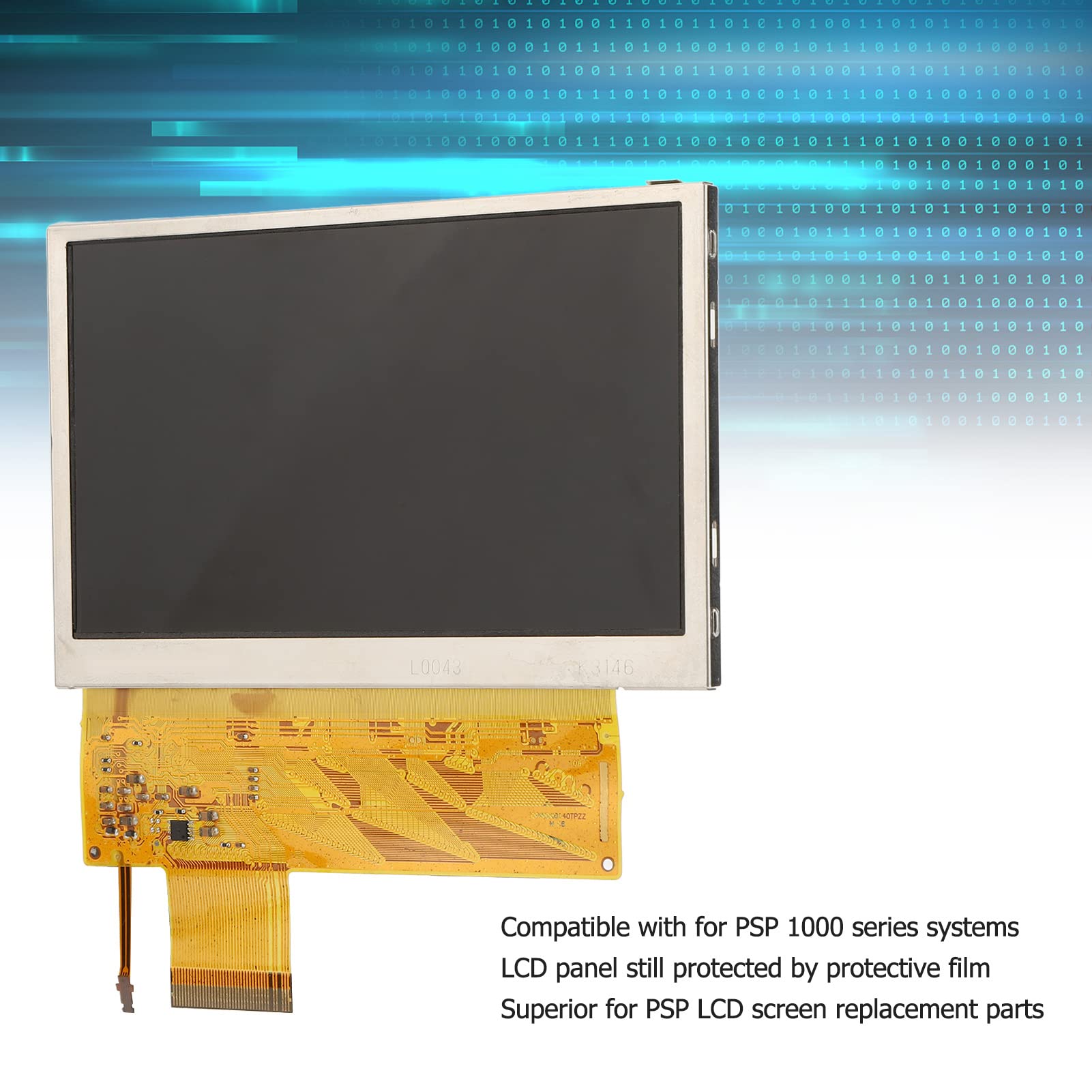 PUSOKEI Replacement LCD Display Screen for PSP 1000 1001 1002 1003 1004 Series, Professional LCD Backlight Display, Easy Installation, Replacement Parts for PSP