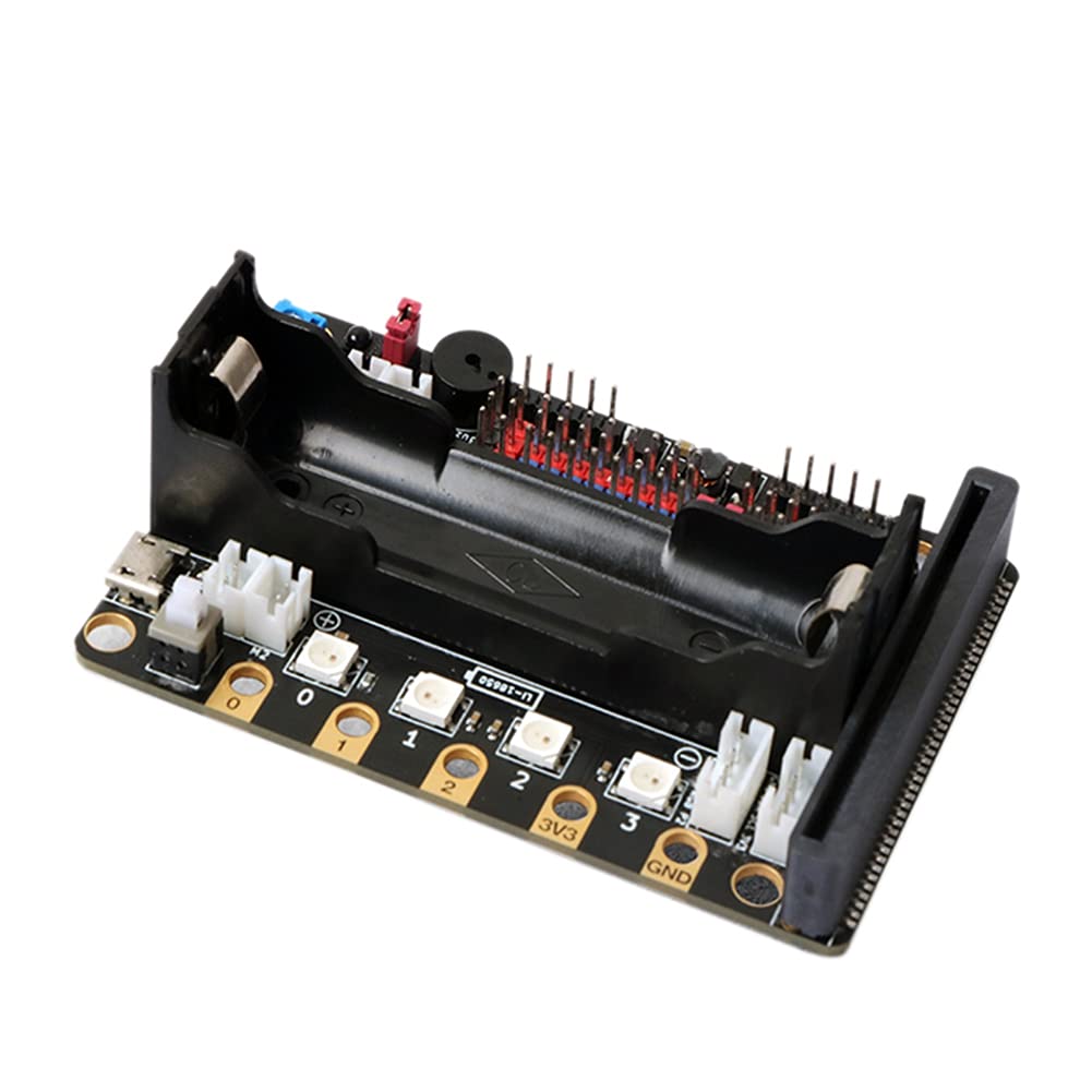 Shevan Extension Board for V2.0 Support 8 Servos and 4 DC Motors with Onboard Infrared Receiver and 4 RGB Lights