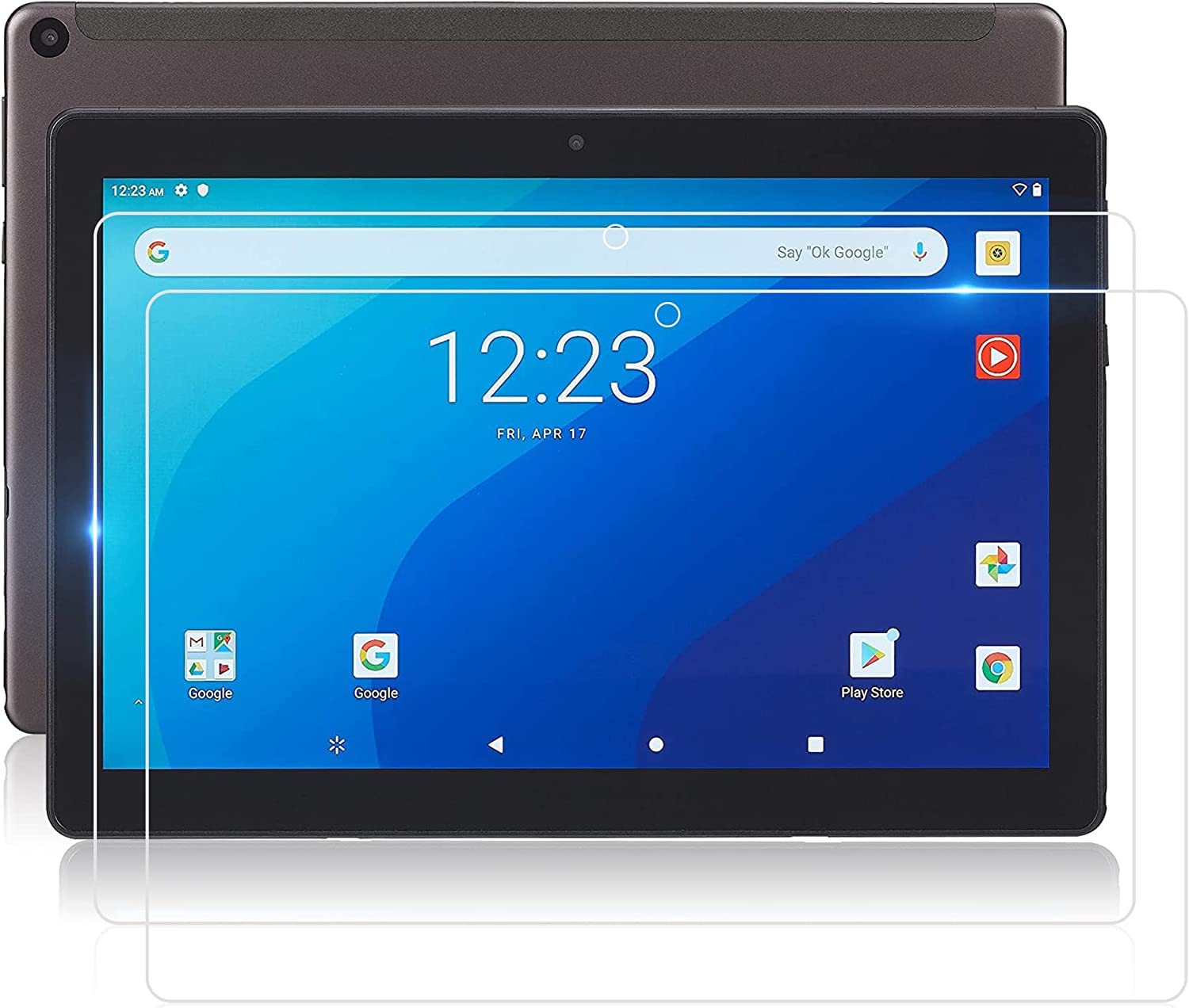 TopEsct 2-Pack Screen Protector for Walmart Onn 10.1 Pro Tablet 2020,Tempered Glass Walmart Onn 10.1 Pro Model 100003562,9H Hardness, Ultra Clear, Anti-Scratch