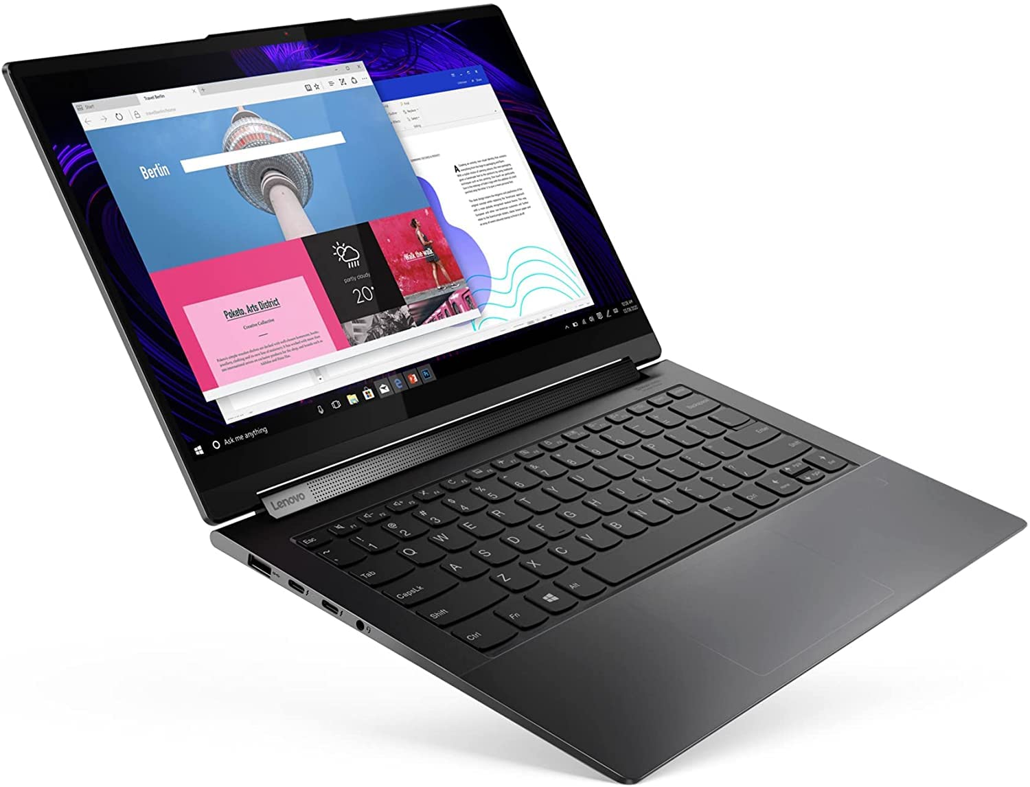 Lenovo Yoga 9i 2-in-1 Laptop, 14" 4K UHD (3840x2160) IPS 500nits HDR Touch Display, Intel Evo i7-1185G7, Intel Iris Xe Graphics, Thunderbolt 4, Fingerprint, Wi-Fi 6, Pen (16GB RAM | 1TB PCIe SSD)