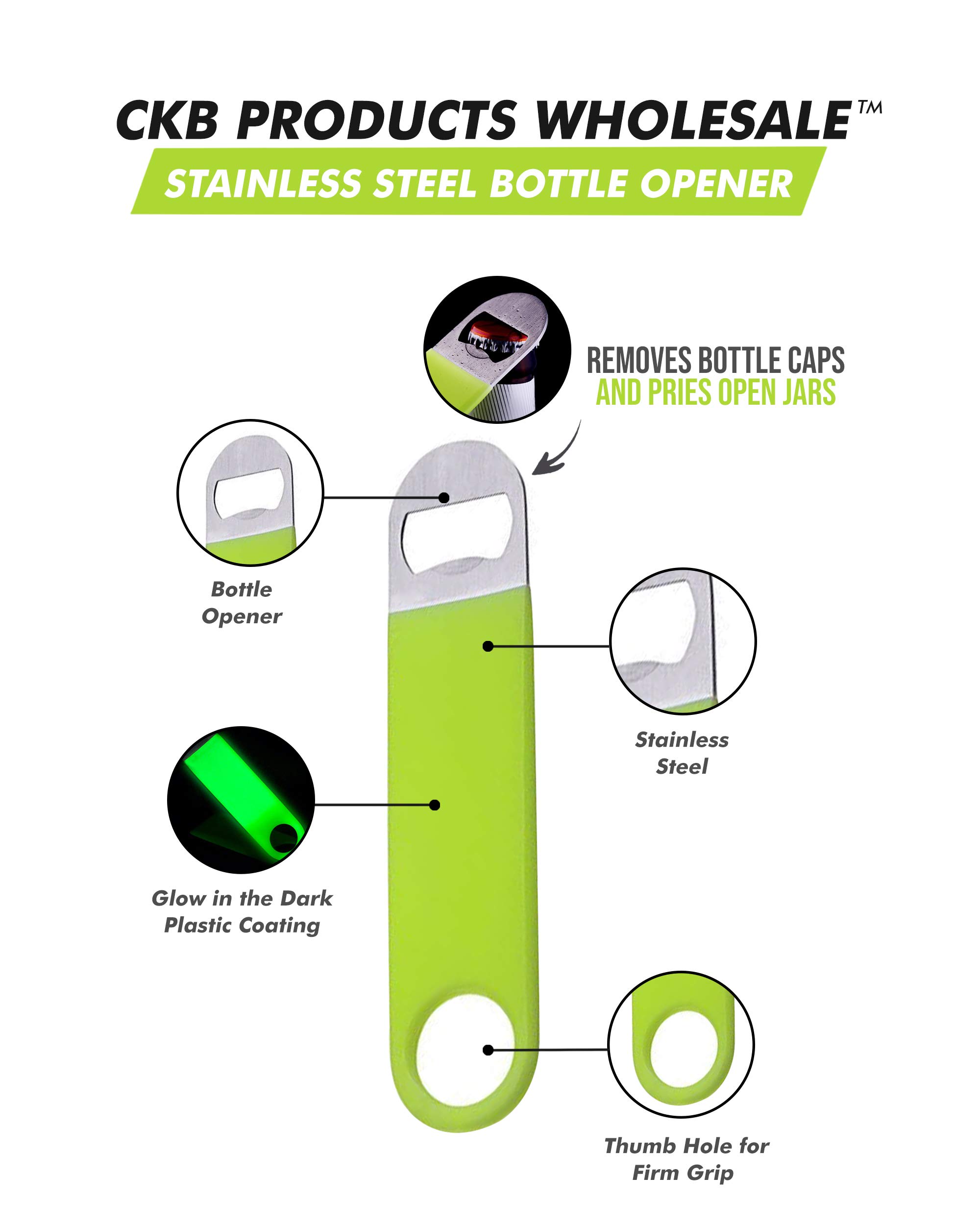 Personalized Custom Glow in the Dark Heavy Duty Bottle Opener, You Design.