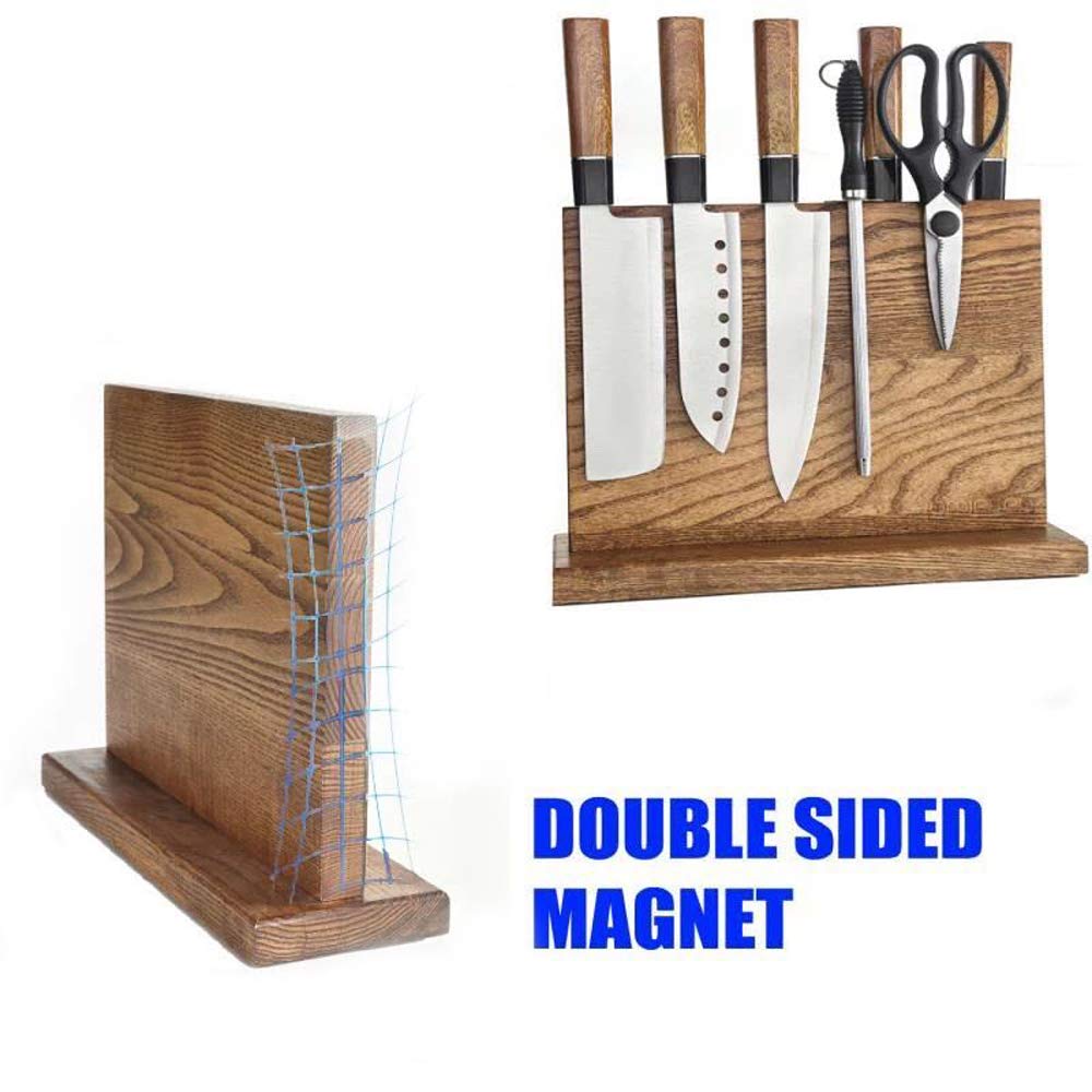 Magnetic Knife Block Holder Rack Magnetic Universal Stands with Strong Enhanced Magnets Strip for Organizing your Kitchen