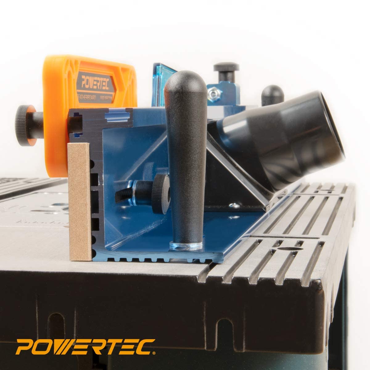 POWERTEC 71536 Deluxe Router Table Fence System 3-3/8β Tall 24" Long