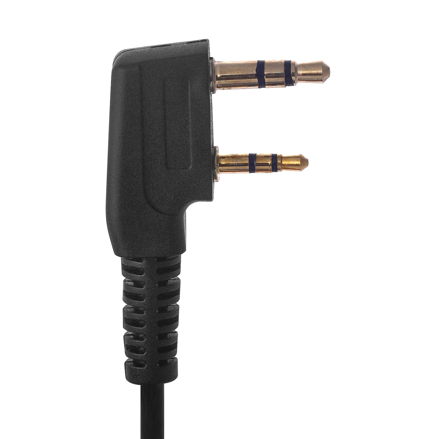 KANMIT Kenwood Earpiece Headset for Baofeng Walkie Talkie uv-5r uv-9r bf-888s bf-f8hp tk-2202 tk-2402 tk-3402 nx-200 nx-320 Icom Retevis Radio with PU G Shape Spring Wire ear-hook and PTT mic (2 pack)