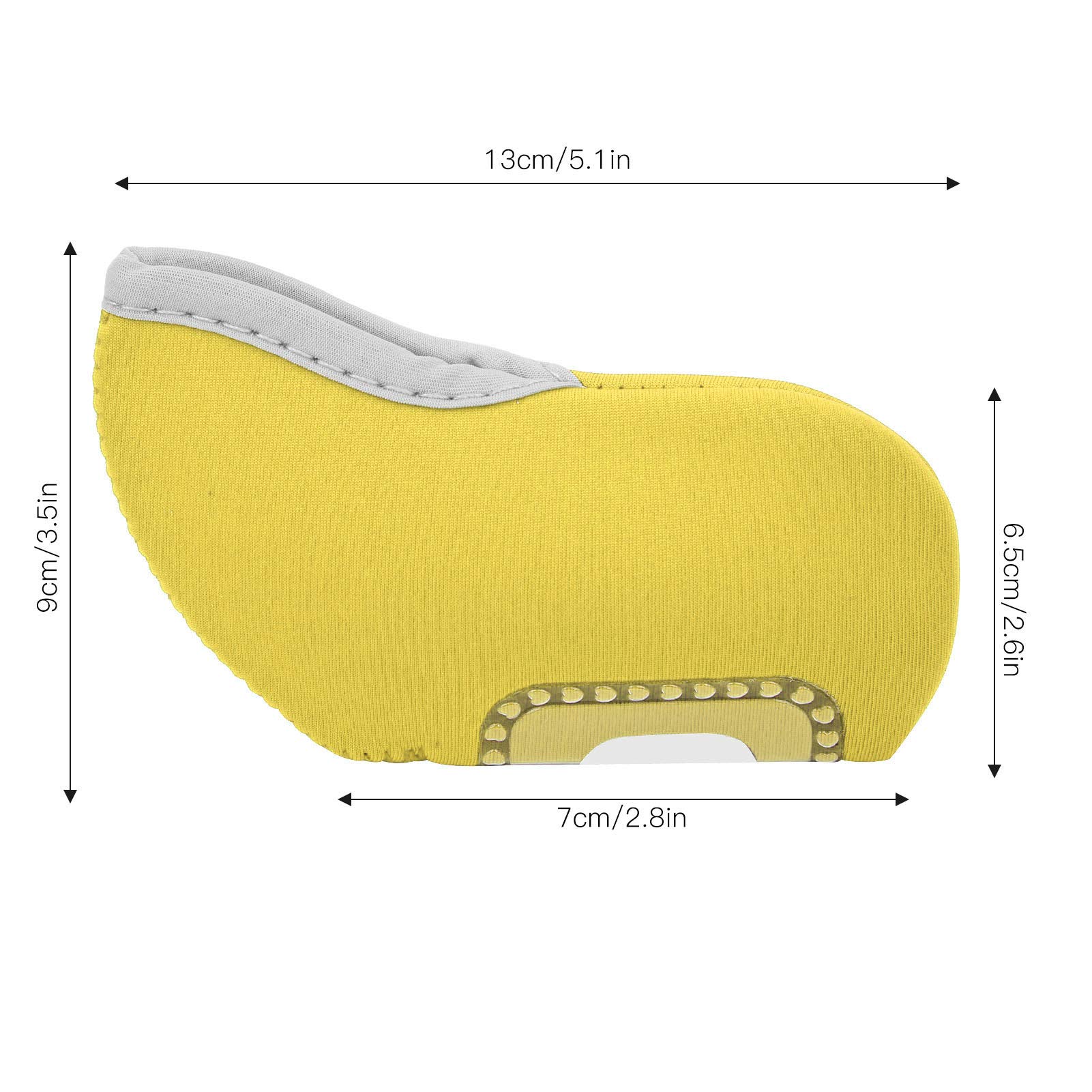 Putter Head Protector, Putter Cover, Wide Opening Design 10Pcs Golf Putter Head Cover Putter Protector Long Service Life. for Home Putter(Yellow)