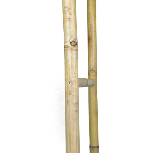 ZEW AC323 4 TIER Bath Bamboo 4 Level Towel Ladder Rack for Bathroom, Natural