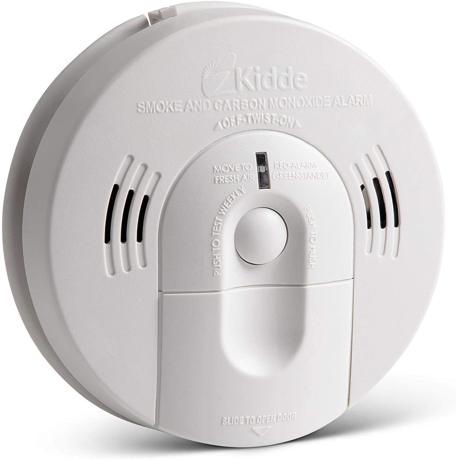 Kidde Smoke & Carbon Monoxide Detector with Voice Alerts, Battery Powered, Combination Smoke & CO Alarm, 2 Pack