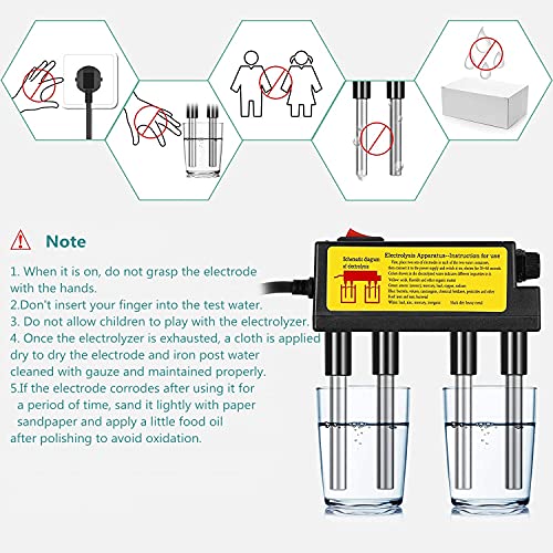 Portable Water Quality Tester, TDS Electrolyzer Machine Testing Meter, Hard Water Test, for Hydroponics, Pools, Spas, Drinking Water, etc