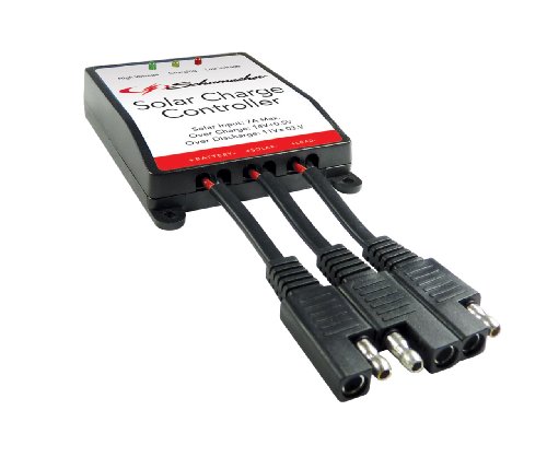 Schumacher SPC-7A Solar Charge Controller 12V - For Lead-Acid Batteries and Solar Panels , Black