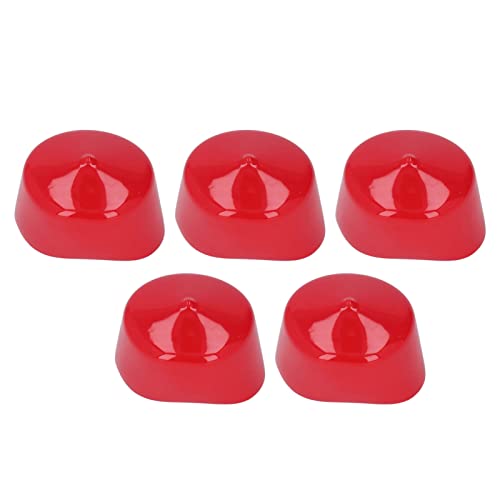 Screw End Cap, PVC Thread Protector Red Stable 60mm Diameter Flame Retardant for Hydraulic Pipe Joints