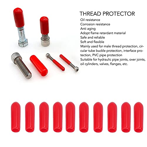 Screw End Cap, Thread Protector Flexible Corrosion Resistance Oil Proof for Flanges(5mm/0.2in)