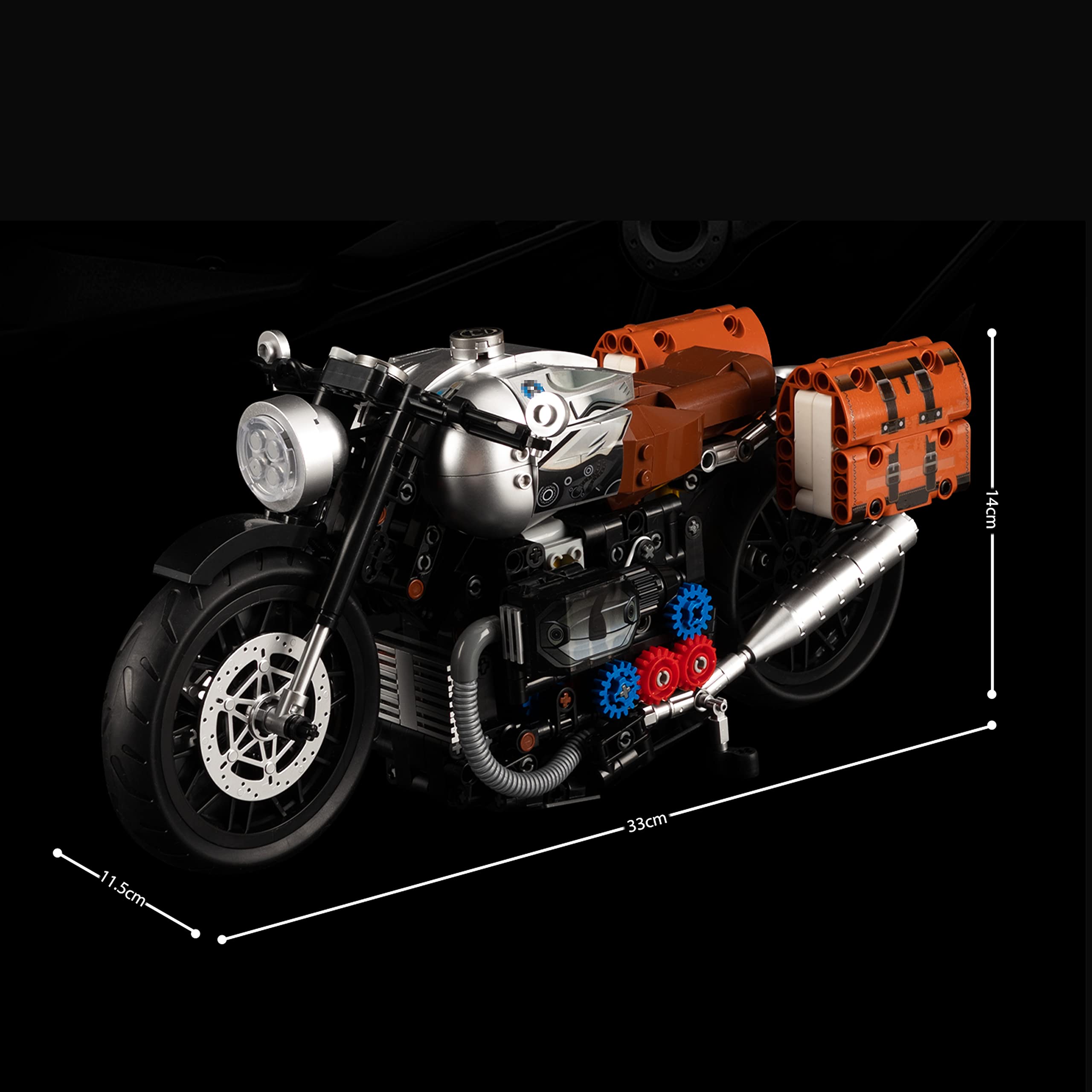 NOST Technics Motorcycle for BMW, 925 pcs, Motorcycle Building Bricks Toy Compatible with Lego