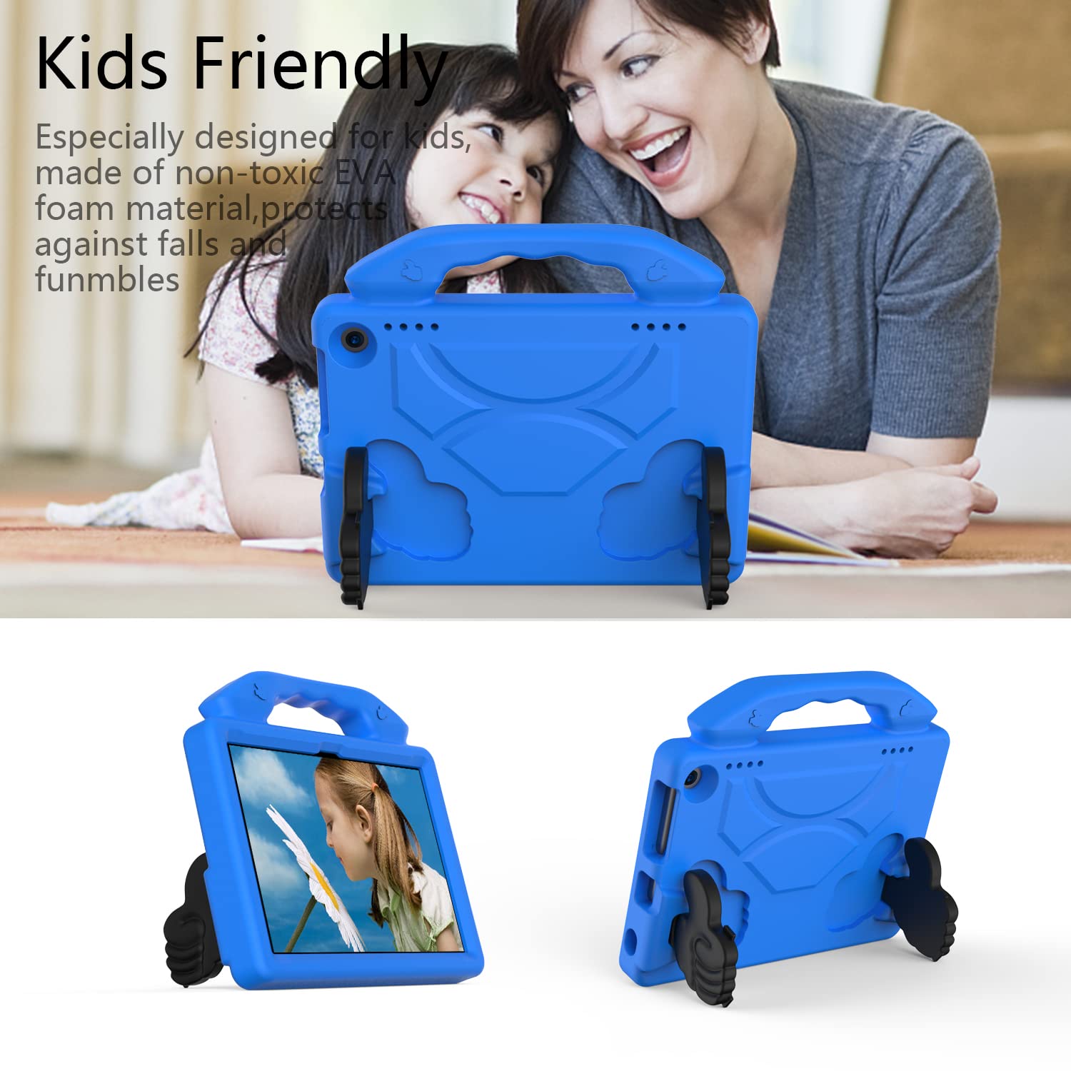 Kids Case for Amazon Fire HD 8 & Plus 2020 10th Generation- Lightweight Shockproof Handle with Stand Kid-Proof Case for All-New Fire HD 8 inch Tablets