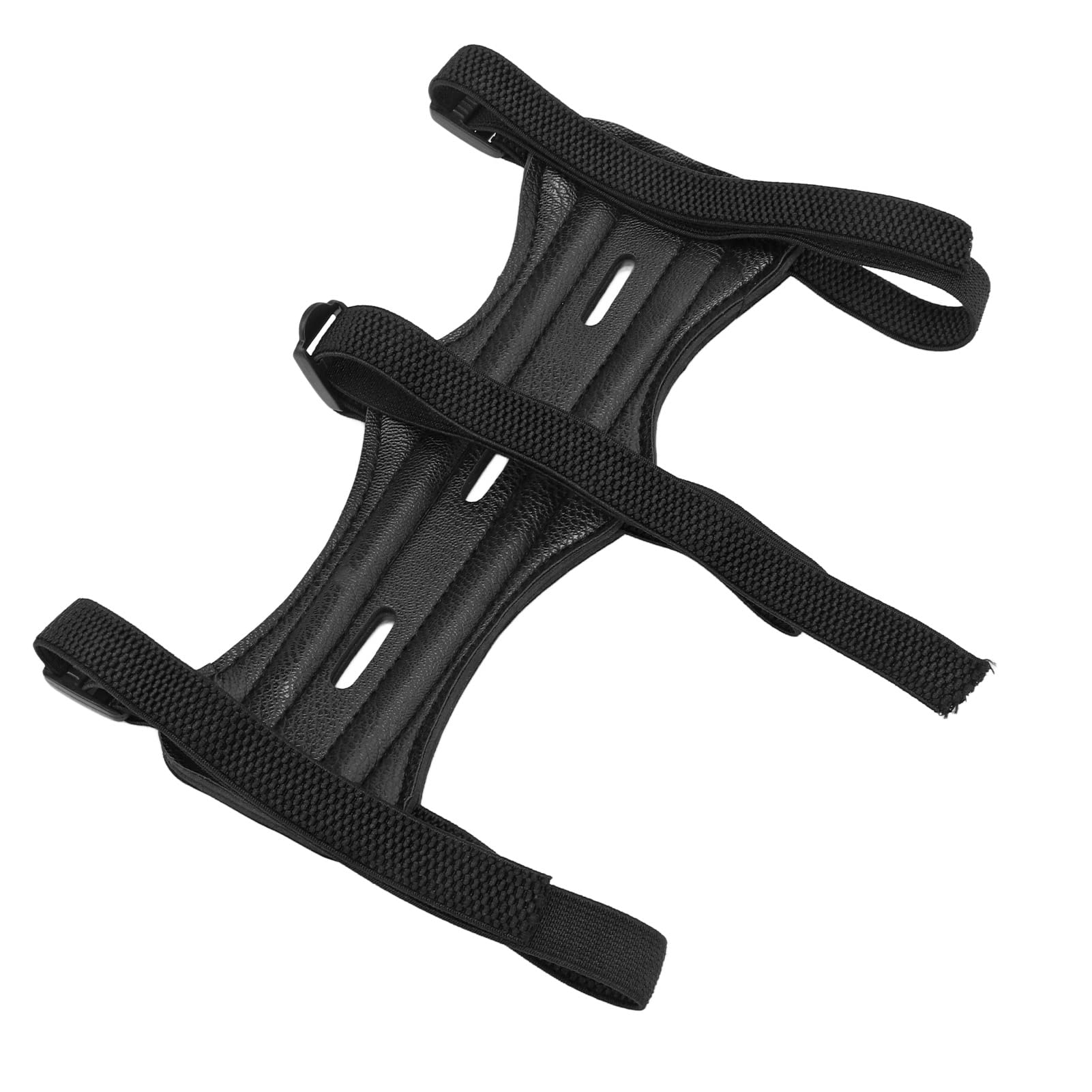 Pwshymi Archery Forearm Protector, Hollowed Protective Perfect Skin Fitting Cowhide Leather Comfortable Archery Arm Guard for Shooting for Men Women