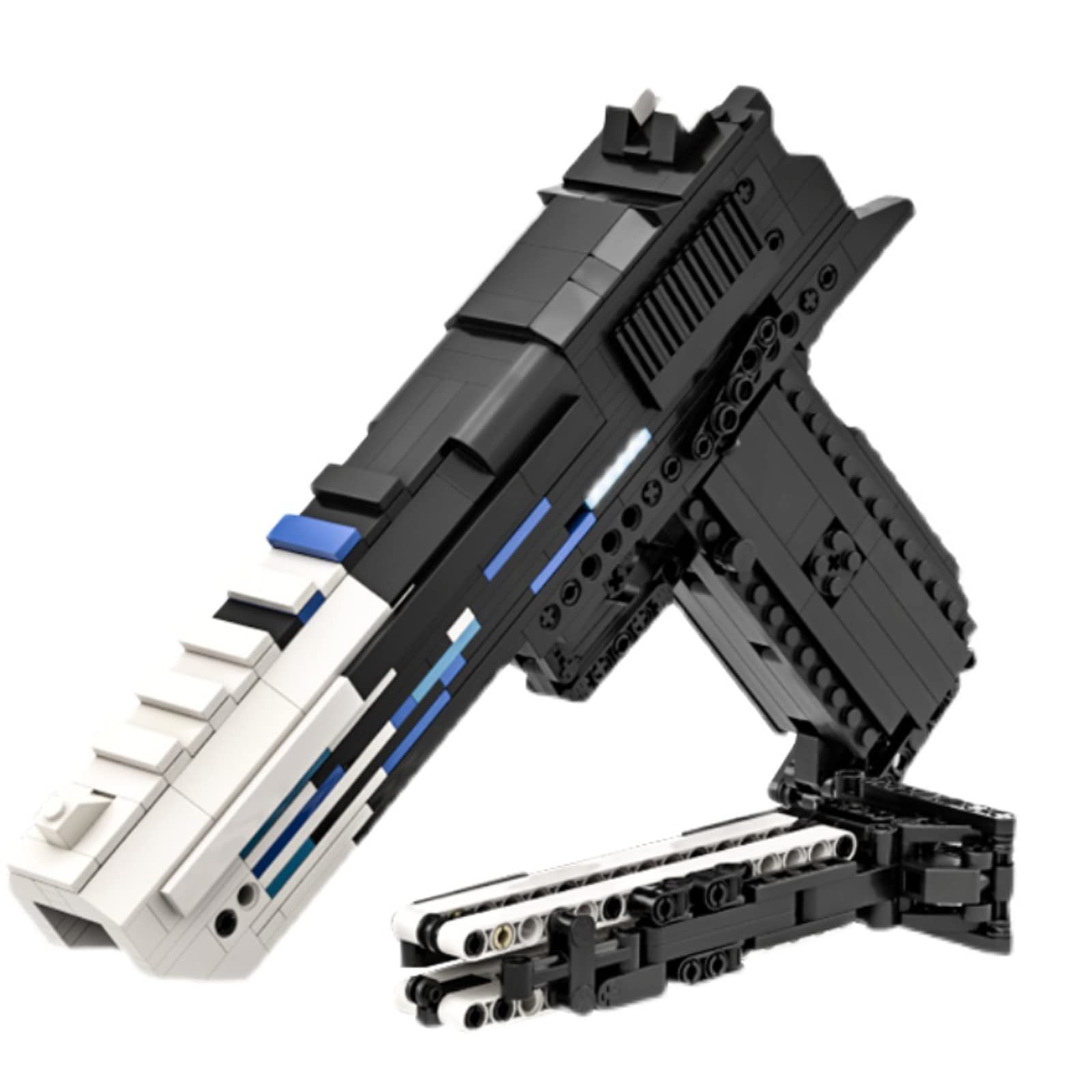 NOSTEA Technics Simulated Desert Eagle Shooting Toy Building Block, 900+ PCS, Toys Building Blocks Compatible with Lego Technic