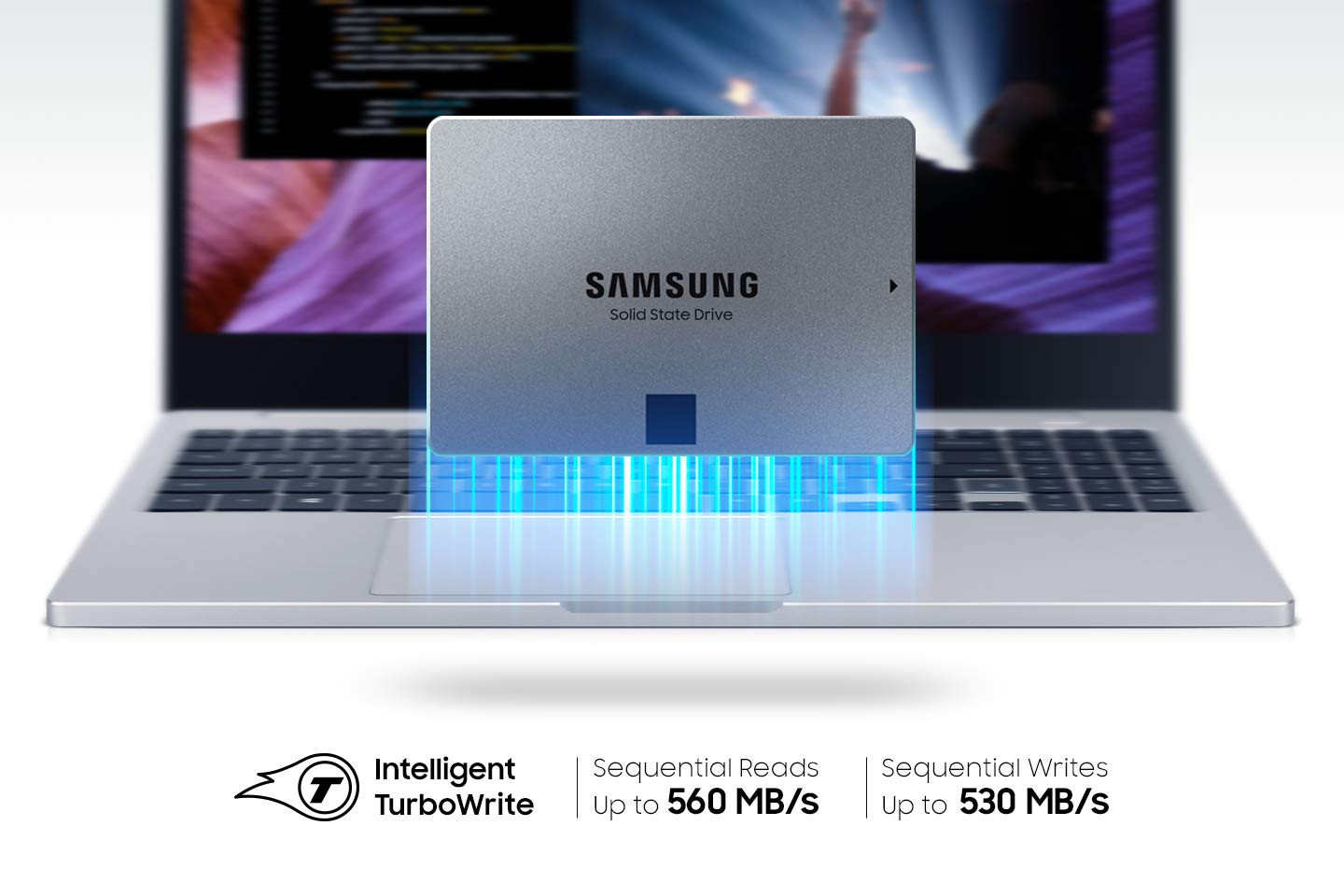 SAMSUNG 870 QVO SATA III SSD 2TB 2.5" Internal Solid State Drive, Upgrade Desktop PC or Laptop Memory and Storage for IT Pros, Creators, Everyday Users, MZ-77Q2T0B