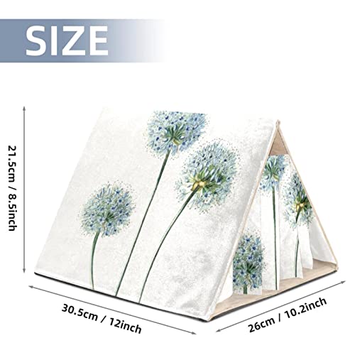 Y-DSIWX Guinea Pig House Bed, Rabbit Large Hideout, Small Animals Nest Hamster Cage Habitats Hand Drawn Dandelion Flower