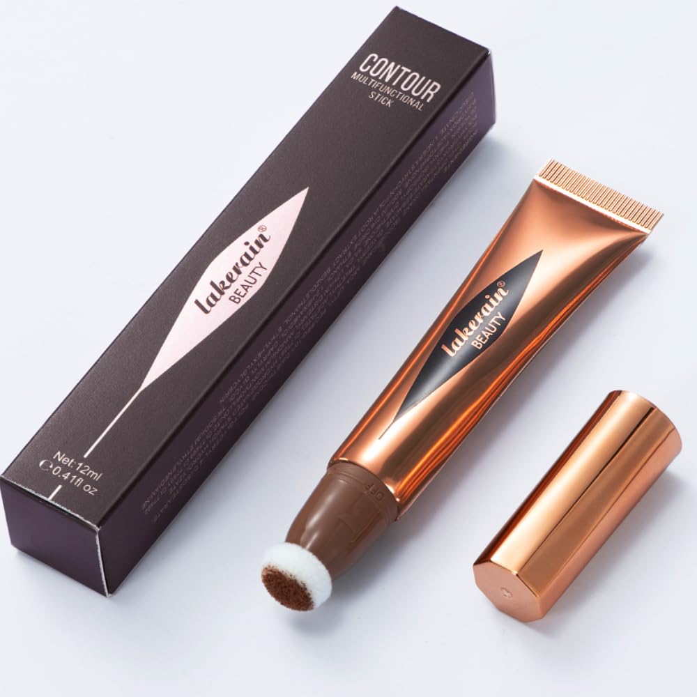 Liquid Contour Beauty Wand - Long Lasting Smooth Natural Matte Finish Makeup Contouring Stick - Lightweight Silky Blush Highlighter (cherry red)