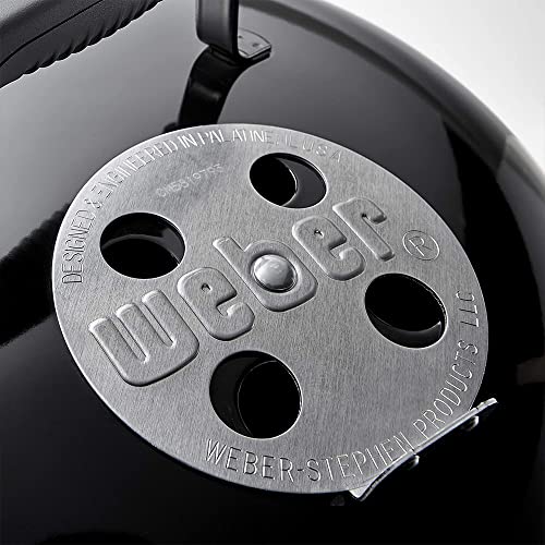 Weber 40020 Smokey Joe Premium 14-inch Charcoal Grill Black Bundle with 2 YR CPS Enhanced Protection Pack