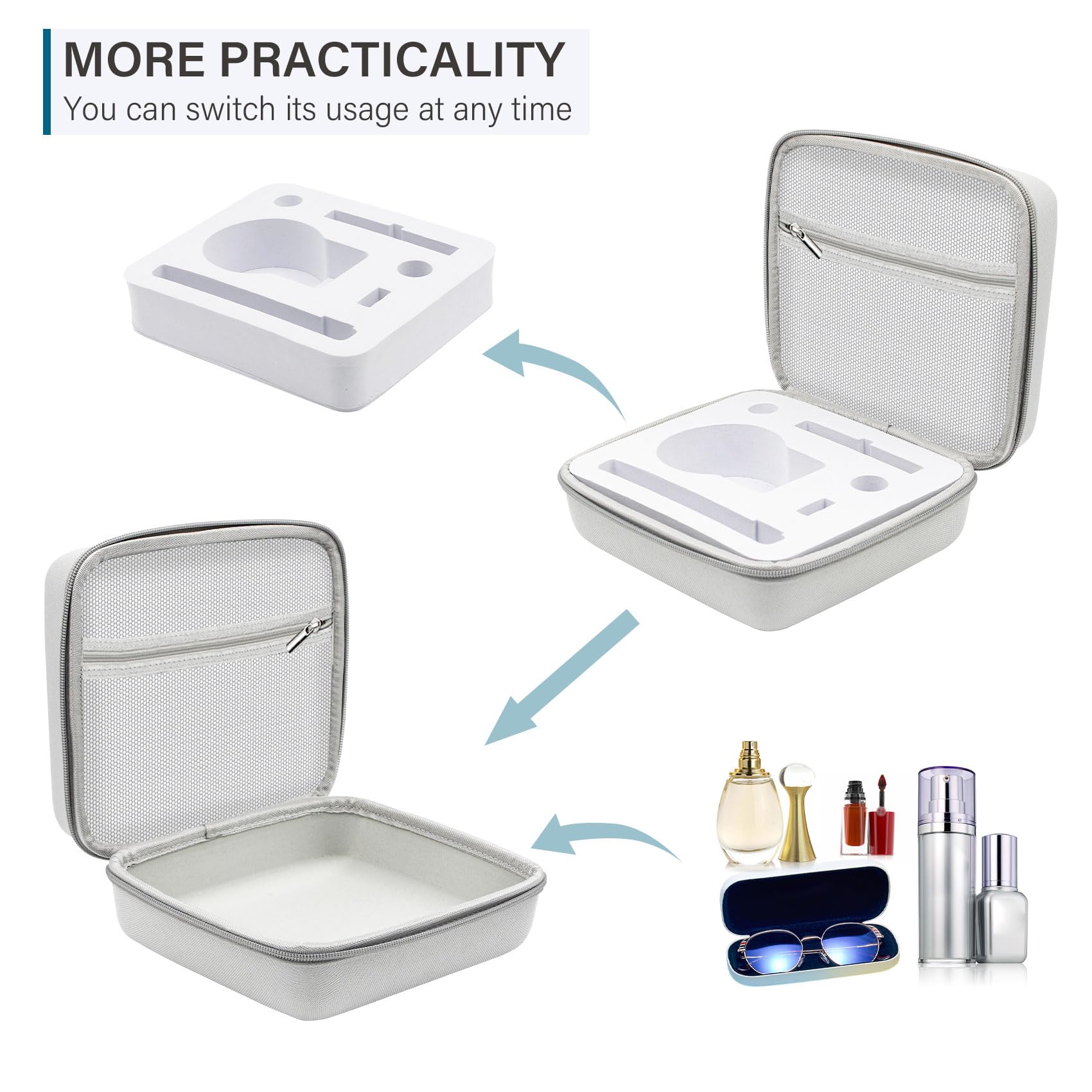Travel Case for eufy SpaceView Baby Monitor - Protective Hard Shell Carrying Bag Compatible with eufy Spaceview for Luggage Portable