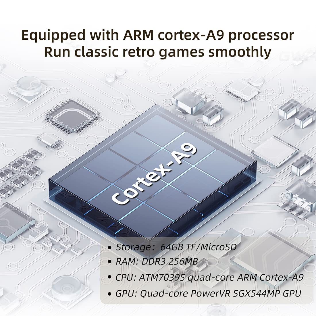RuiyiF Latest RG35XX Handheld Game Console 3.5-Inch Portable Retro Video Games Player with 5000/8000 Games