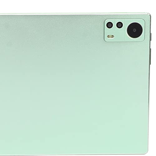 soobu 10 Inch Tablet, USB C Rechargeable 5MP 13MP Camera Gaming Tablet 100 to 240V Octa Core for Travel (Green)