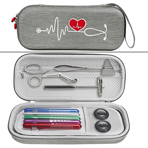 Trjgtas Protective Case for Classic III Stethoscope Accessories Portable Storage Bag Carrying Case Pouch(Gray)
