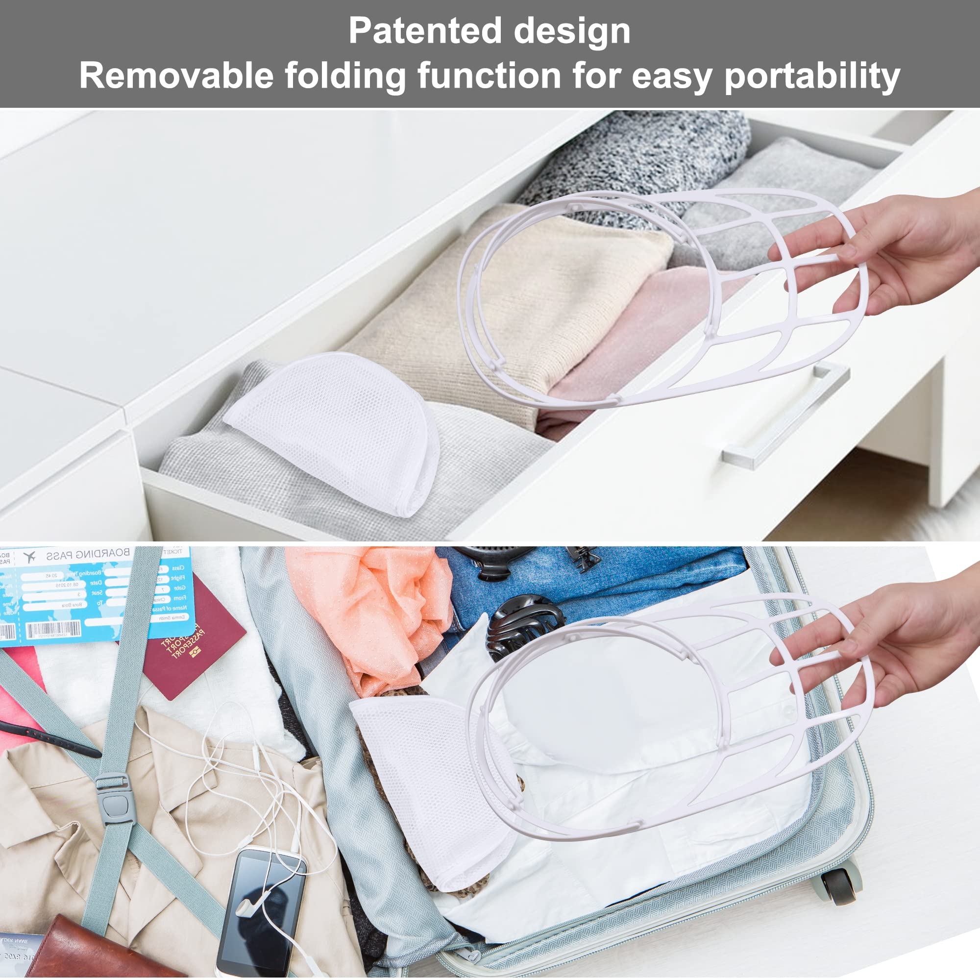 MAGTSMEI Hat Washer for Baseball Caps, 1Pack Hat Cleaner for Baseball Caps, Hat Storage Hat Holder cage for Dishwasher, Foldable Washing Hat Rack Protector Organizer for Flat & Curved Hats