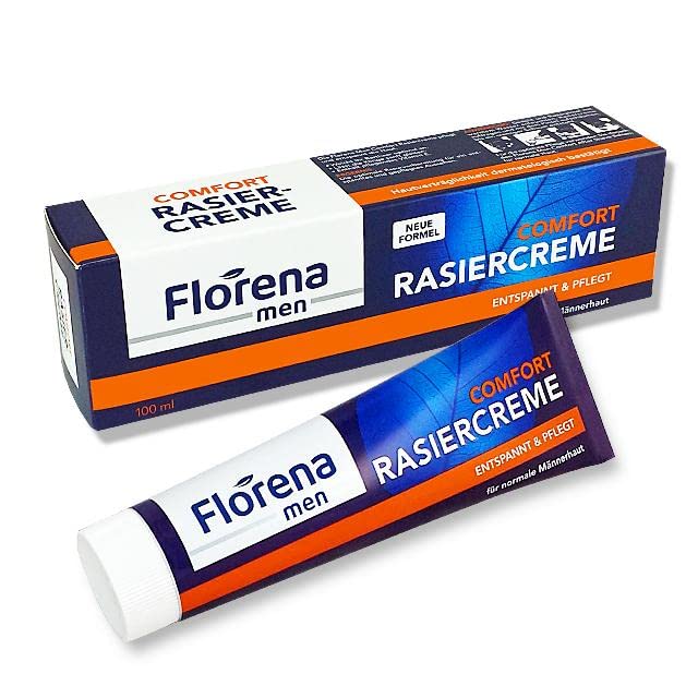 Selen Florena Comfort Shaving Cream With Vitamin E for Nourshing and Relaxing Skin 100 ml /3.38 Oz white