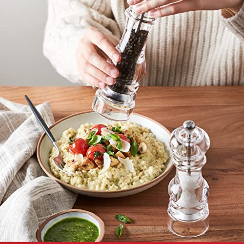 Peugeot - Nancy Manual Pepper Mill - Transparent Adjustable Grinder - Acrylic, Clear, 15 inches