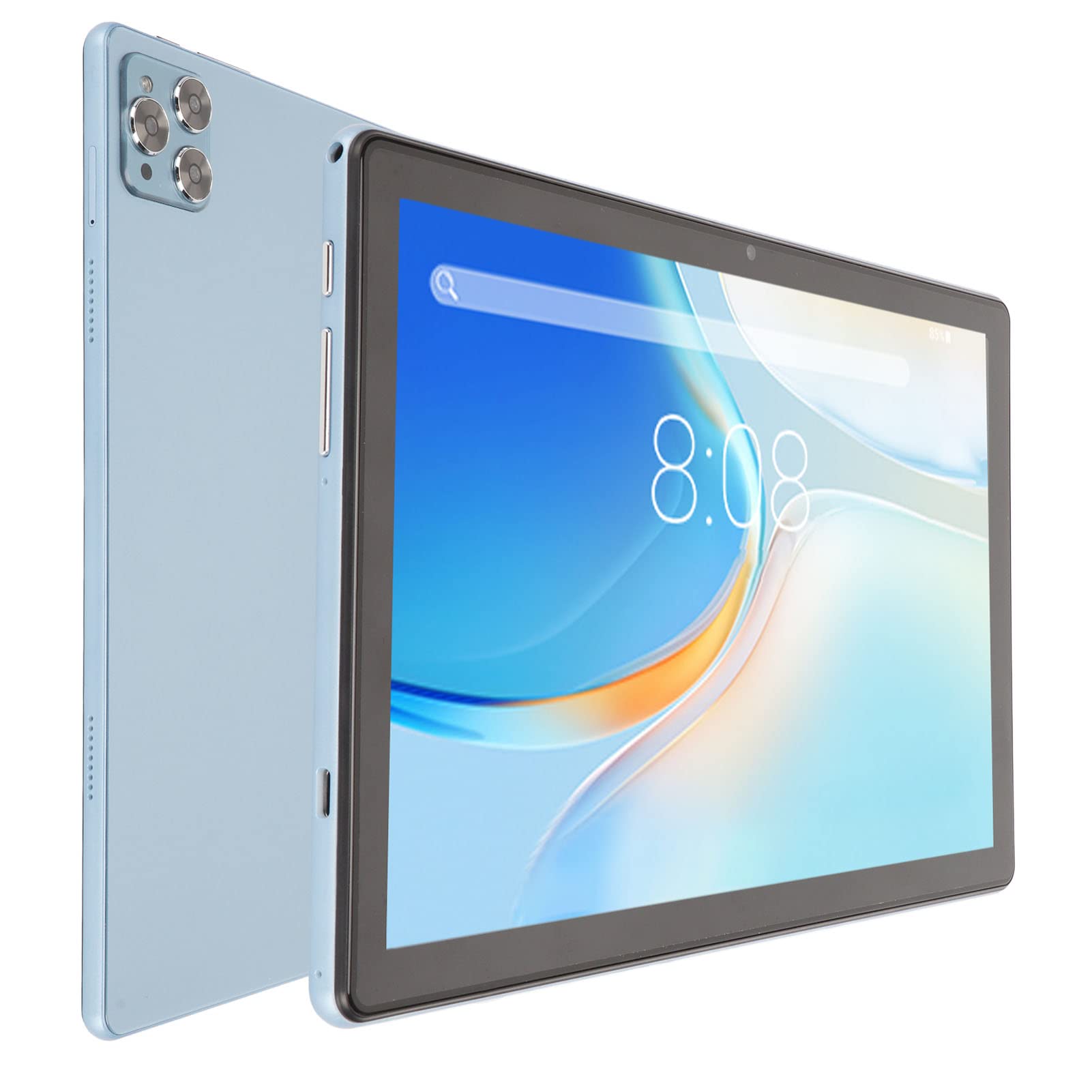 soobu Gaming Tablet, 100‑240V 5GWIFI for Android 11 10in Tablet 1960x1080 IPS HD Large Screen for Daily (Blue)
