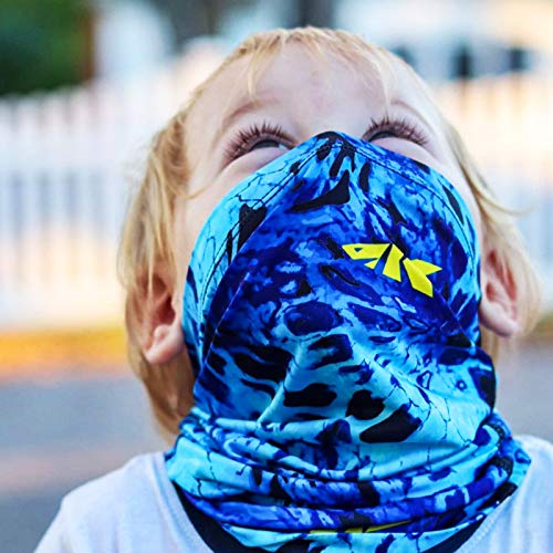 KastKing Kids Neck Gaiter - UPF 50 Kids Face Mask -Sun Protection Gear, Shoreline