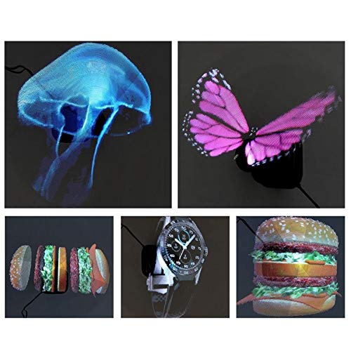 Maiman 16.5" 3D Hologram Fan, 224 Beads Windows/Android Software 3D Animated Holographic Projection Fan for Shop Front Light Box