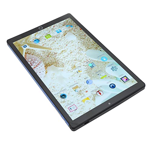 Qinlorgo 10.1in Tablet, Blue 100 to 240V 1920x1080 Tablet PC for Playing Games (US Plug)