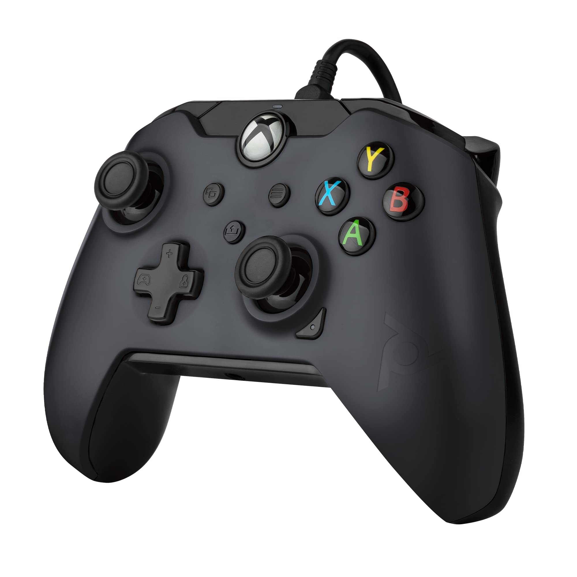 PDP Wired Game Controller - Xbox Series X|S, Xbox One, PC/Laptop Windows 10, Steam Gaming Controller - USB - Advanced Audio Controls - Dual Vibration Videogame Gamepad - Raven Black (Renewed)