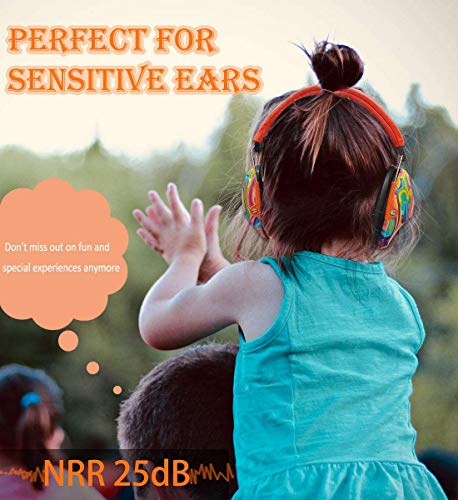PROHEAR 032 Kids Ear Protection - Noise Cancelling Headphones Ear Muffs for Autism, Toddlers, Children - Orange