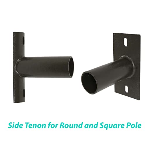 Slip Fitter Adaptor, Transform The Slip Fitter into Arm Mounting, Side Tenon Adaptor Round Pole for Outdoor Parking Lot Lights, Street Light & Area Light Fixture (Round Pole)