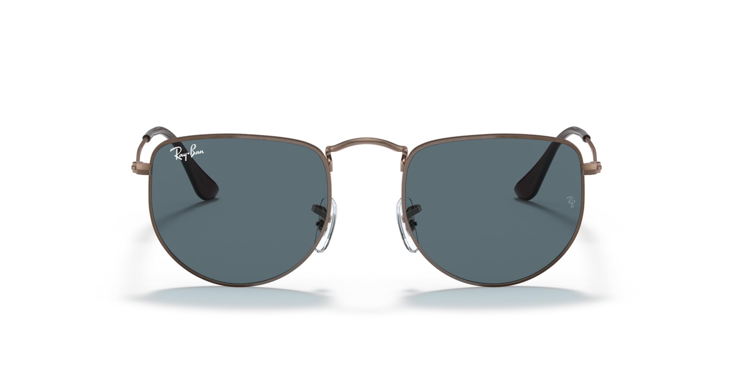 Ray-Ban RB3958 Elon Round Sunglasses, Antique Copper/Blue, 47 mm