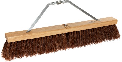 Weiler 44584 24" Block Size, Hardwood Block, Palmyra Fill, Contractor Coarse Sweeping Broom, Made in the USA