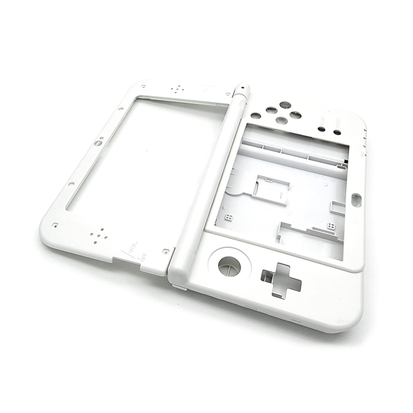 New New3DSXL Case Shell White Replacement, for Nintendo New 3DS XL LL 3DSXL Handheld Game Console, Internal B C D Casing Faceplate Middle Screen Frame Buttons Cover 3 PCS Set Spare Parts