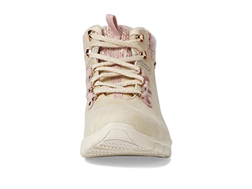 Skechers Women's Synergy-Pretty Hiker Fashion Boot, Natural/Pink, 11